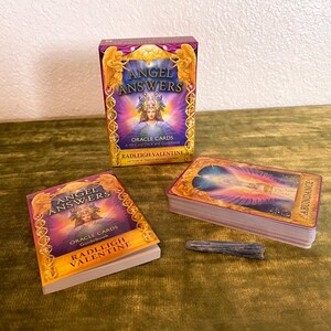 Angel Answers Oracle Authentic 44 Card Deck Guide Book & Box Radleigh ...