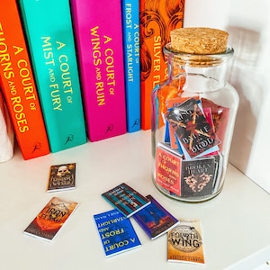 Personalized Mini Book Jar Handmade Mini Book Gift for Book Lover Year ...