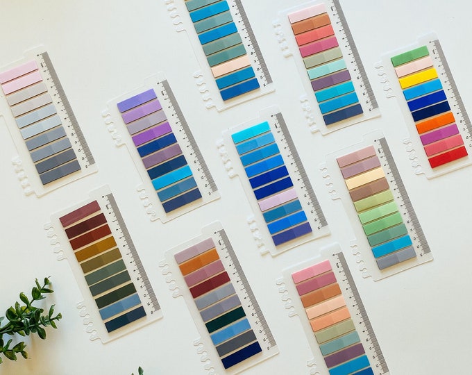 Custom Curated Aesthetic Book Cover Matching Color Coded Annotating Tabs Etsy