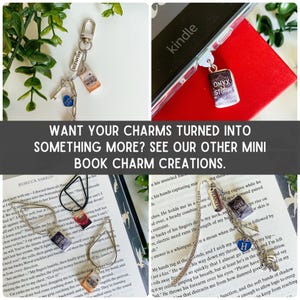 Custom Handmade Mini Book Charms for Book Lovers - Tiny Miniature Books ...