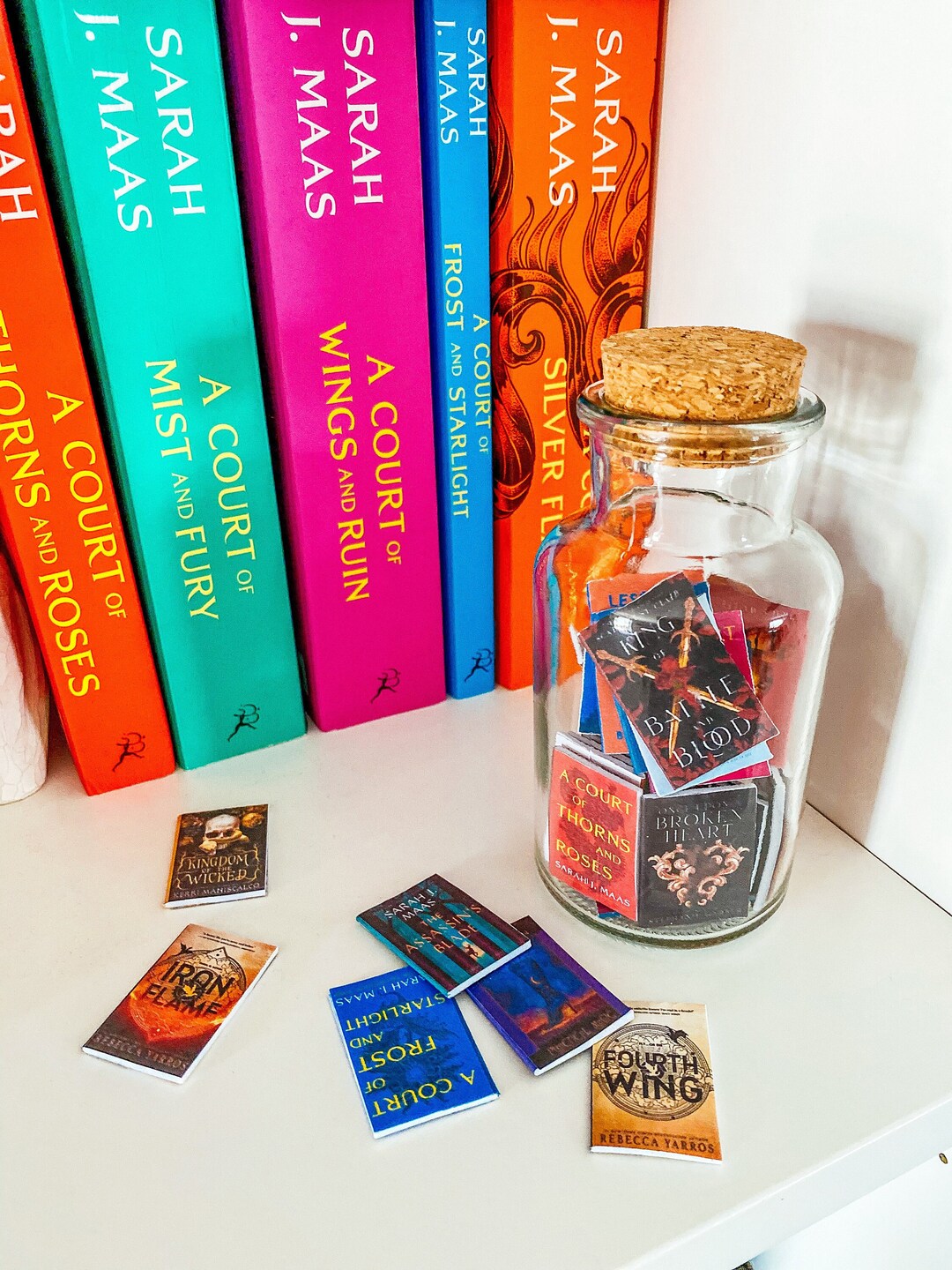 Personalized Mini Book Jar Handmade Mini Book Gift for Book Lover Year ...