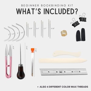 Beginner Bookbinding Kit Essential Book Binding Tool Set Including Bone ...