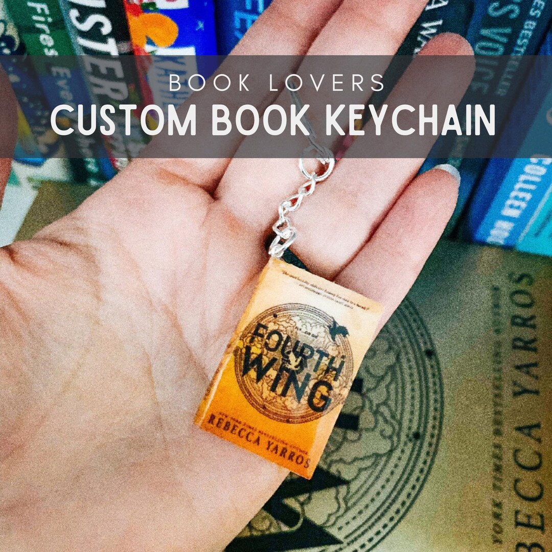 Custom Miniature Book Keychain: Personalized Book Lover Gift - Etsy
