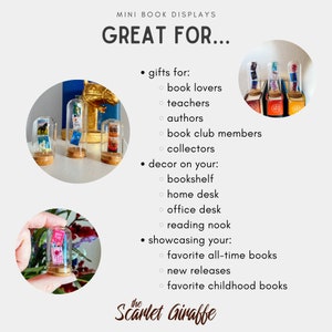 Custom Favorite Book Mini Display Bookish Gift for Book Lover Tiny Book ...