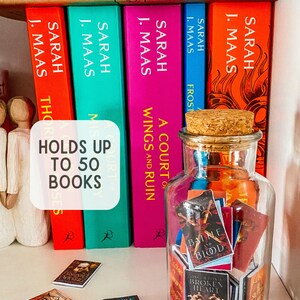 Personalized Mini Book Jar Handmade Mini Book Gift for Book Lover Year ...