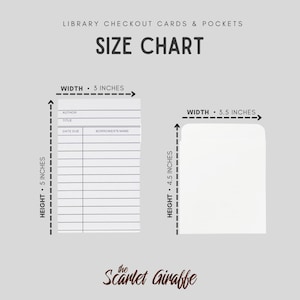 Library Book Checkout Due Date Card Pockets With Self-adhesive Backs ...