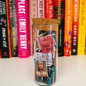 Glass Jar Bookshelf Displays for Mini Books & Albums - Etsy