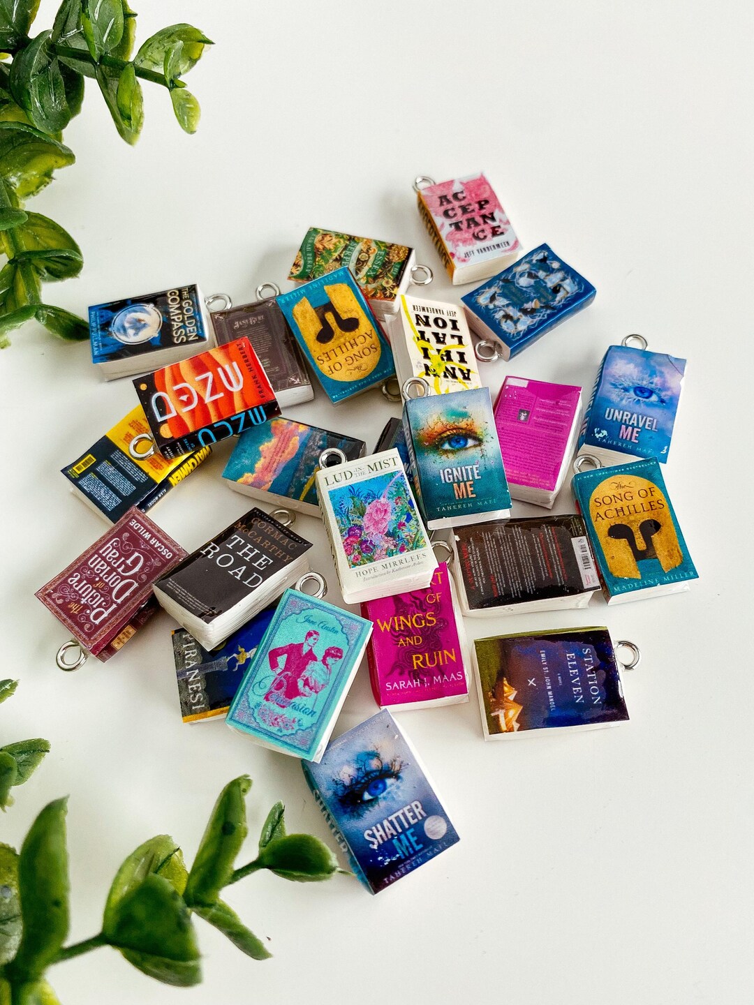 Custom Handmade Mini Book Charms for Book Lovers - Tiny Miniature Books ...