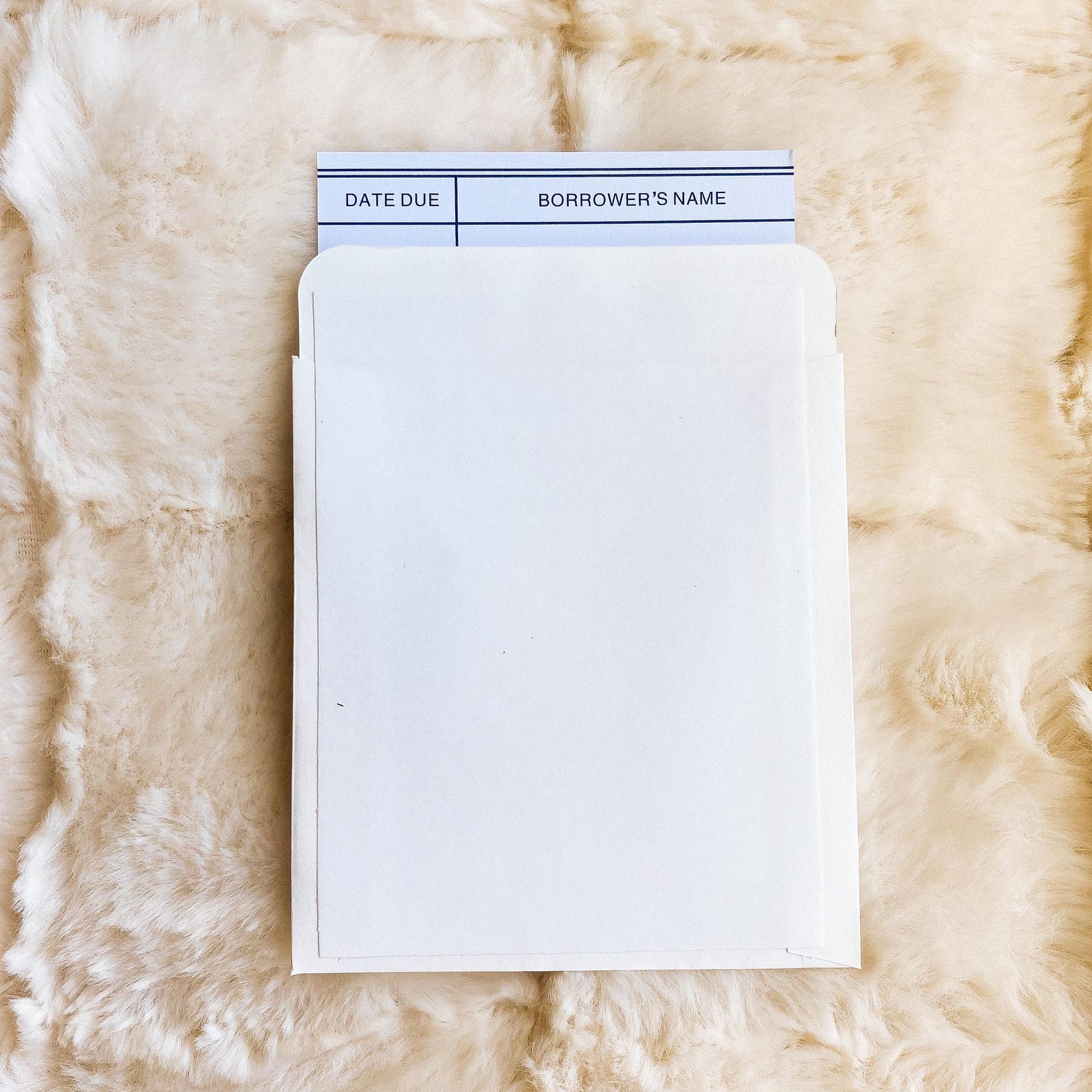 Library Book Checkout Due Date Card Pockets With Self-adhesive Backs ...