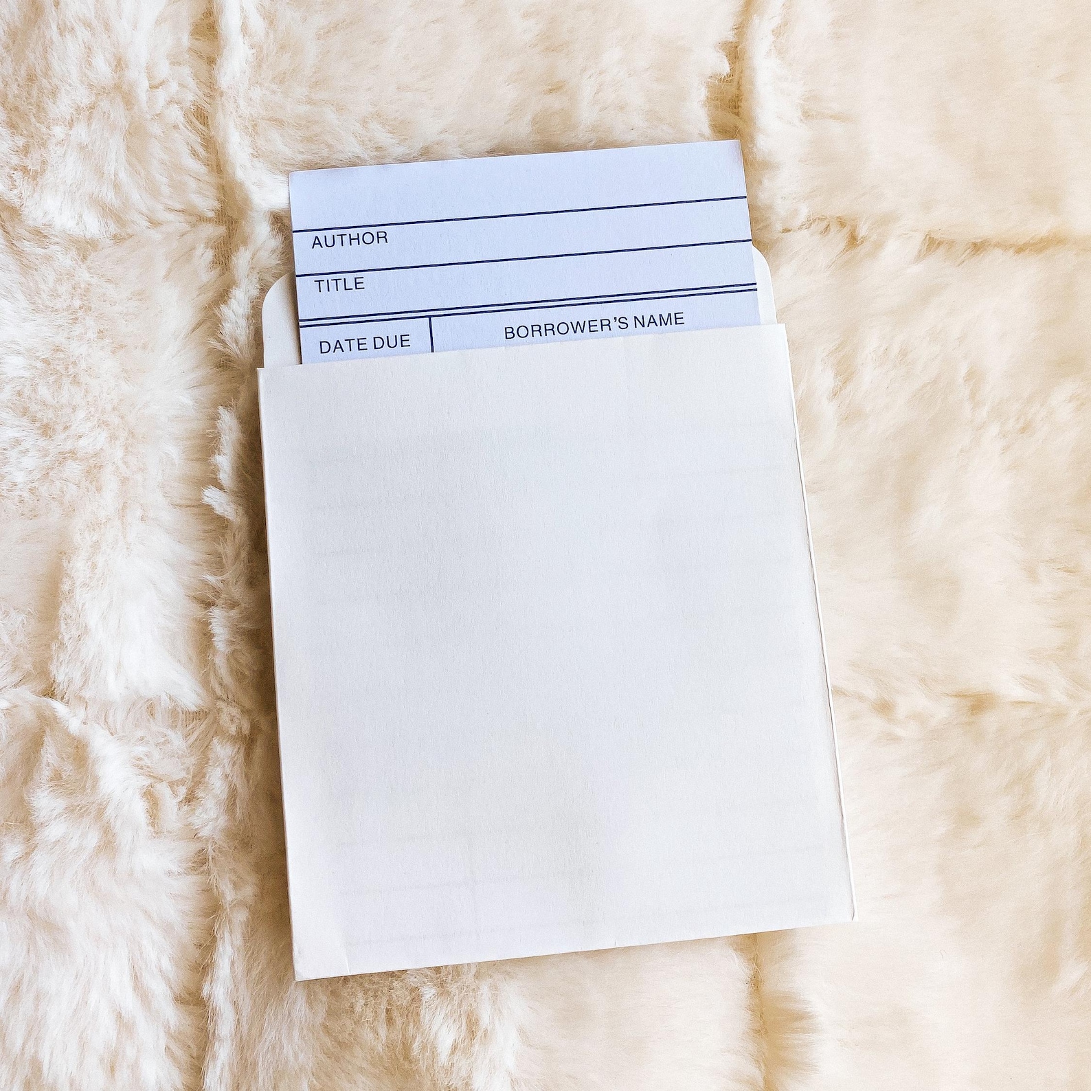 Library Book Checkout Due Date Card Pockets With Self-adhesive Backs ...
