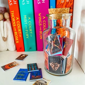 Personalized Mini Book Jar Handmade Mini Book Gift for Book Lover Year ...