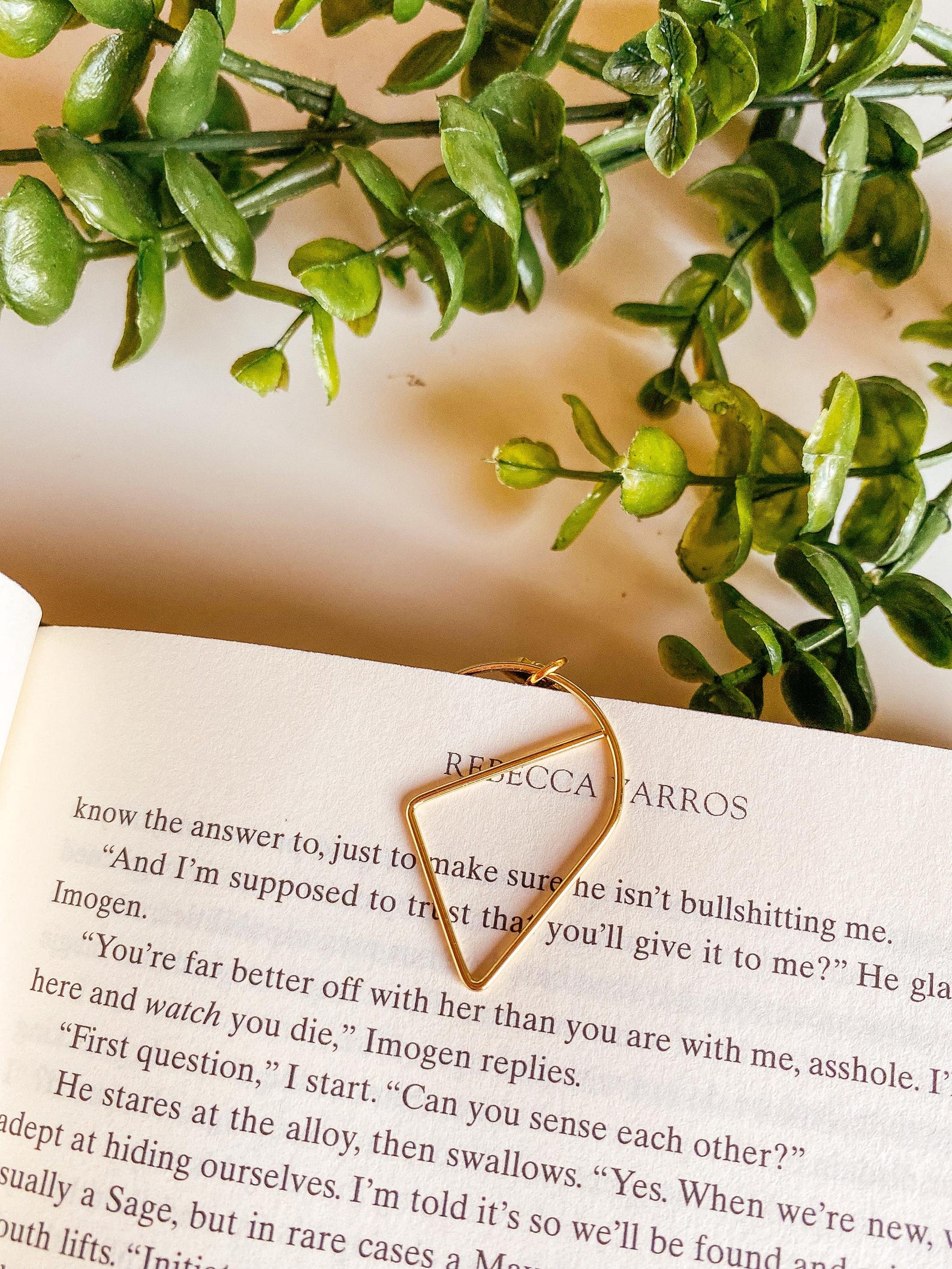 Custom Mini Book Charm Paperclip Bookmark With Personalized Initial for ...