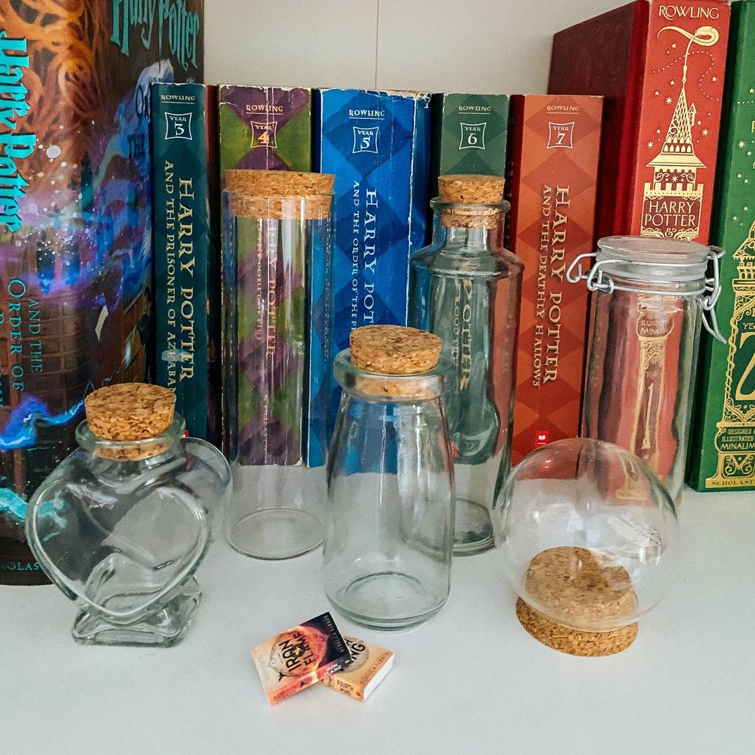Glass Jar Bookshelf Displays for Mini Books & Albums - Etsy
