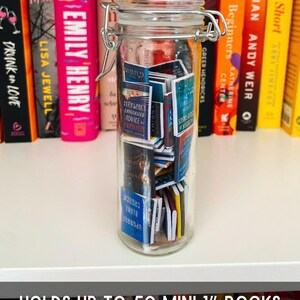 Glass Jar Bookshelf Displays for Mini Books & Albums - Etsy