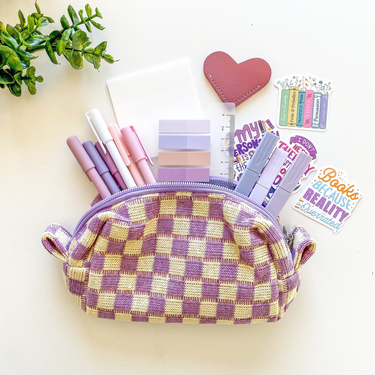 Ultimate Study Buddy: Portable Purple Annotation Kit With Highlighters ...