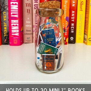 Glass Jar Bookshelf Displays for Mini Books & Albums - Etsy