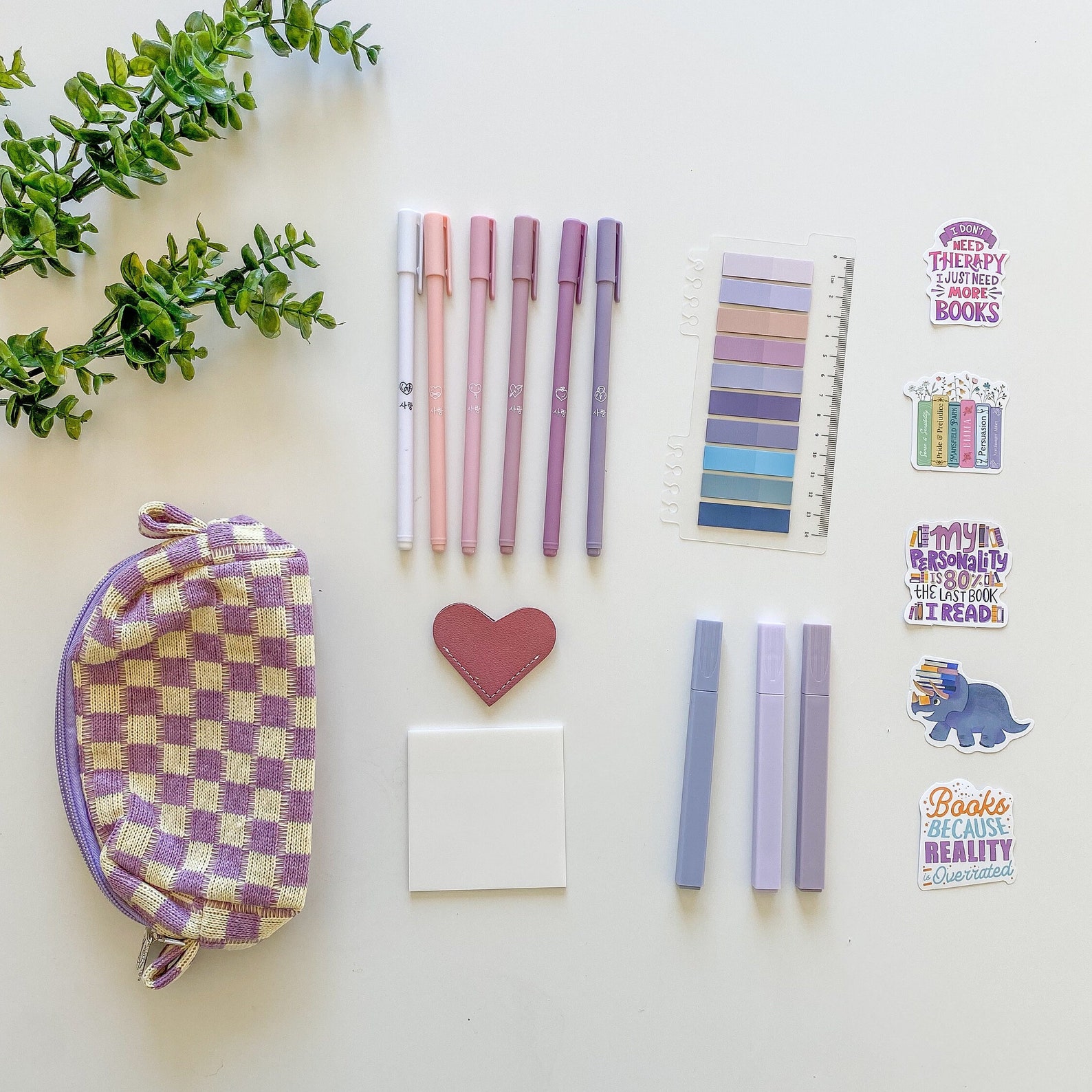 Ultimate Study Buddy: Portable Purple Annotation Kit With Highlighters ...