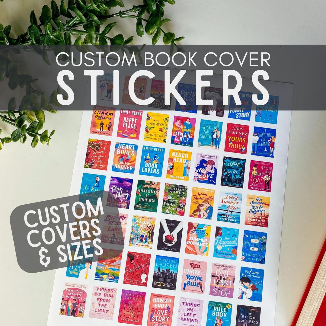 Customizable Mini Precut Matte Book Cover Stickers • Perfect for Book ...