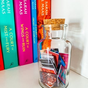 Personalized Mini Book Jar Handmade Mini Book Gift for Book Lover Year ...