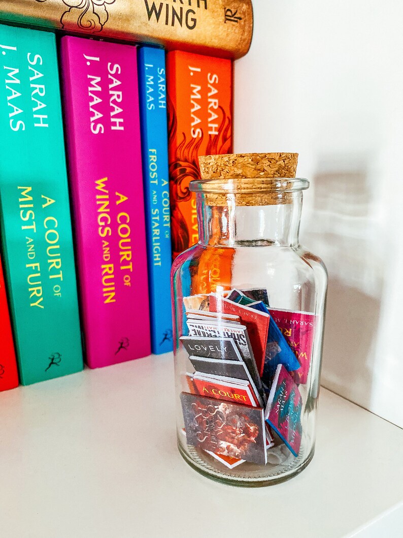 Personalized Mini Book Jar Handmade Mini Book Gift for Book Lover Year ...