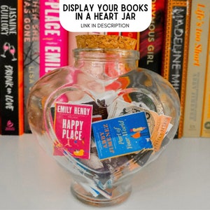 Personalized Mini Book Jar Handmade Mini Book Gift for Book Lover Year ...