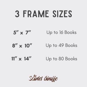 Mini Book Frame Display in Shadow Box - Year in Books Gift for Book ...