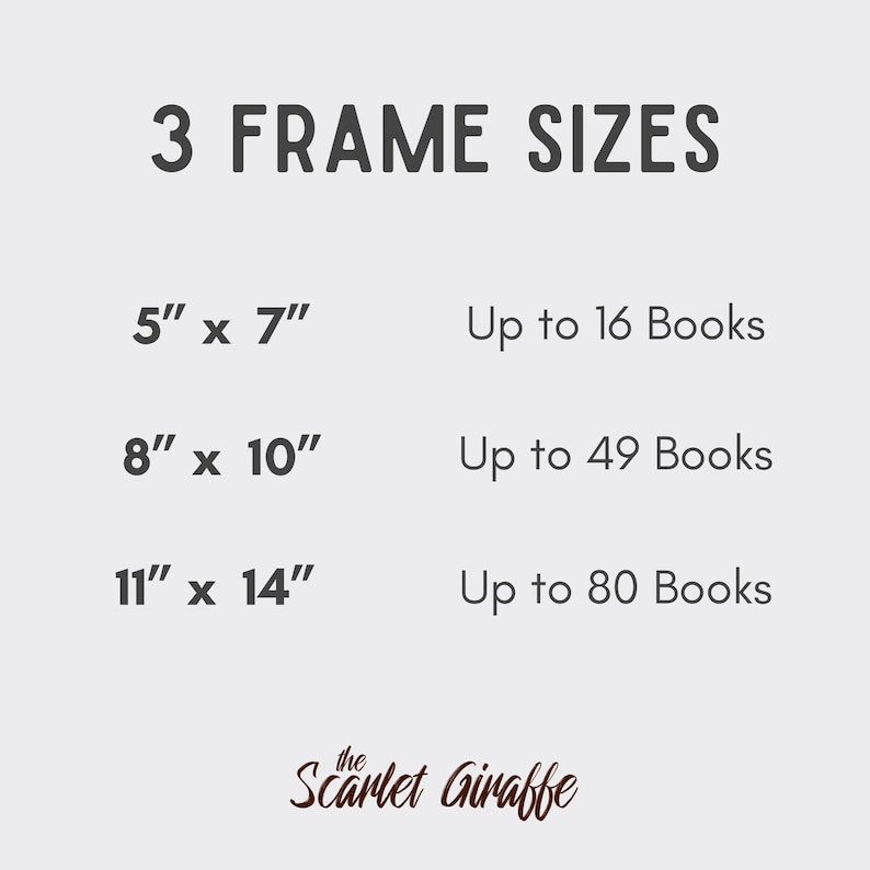 Mini Book Frame Display in Shadow Box - Year in Books Gift for Book ...