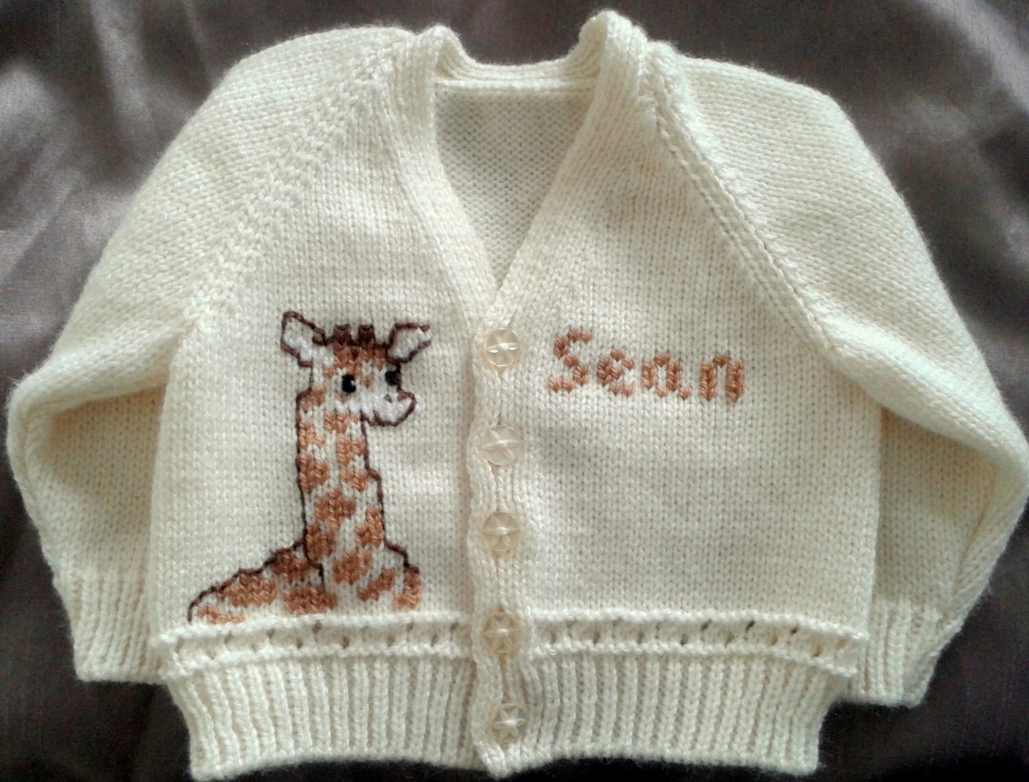 Personalized Gift ANY NAME Color Size Hand Knitted Baby Boy Girl ...