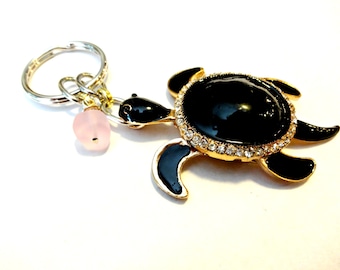 Sea Glass Key Chain - Etsy