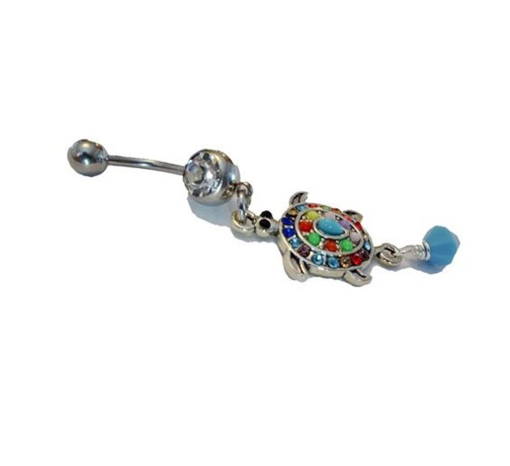 Sea Turtle Belly Button Ring | Etsy