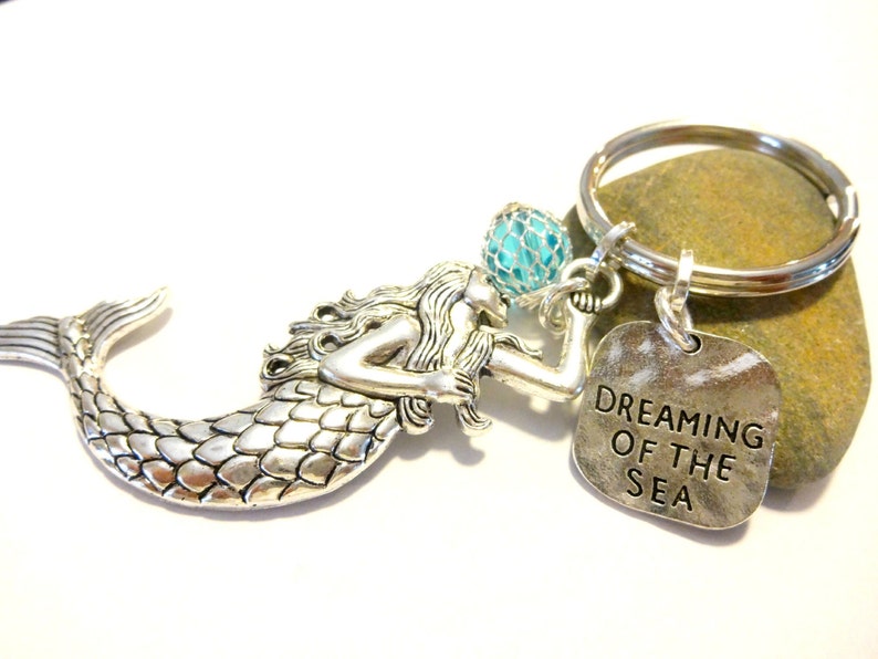 Mermaid Gifts Mermaid Keychain Mermaid Gift Ocean Keychain | Etsy