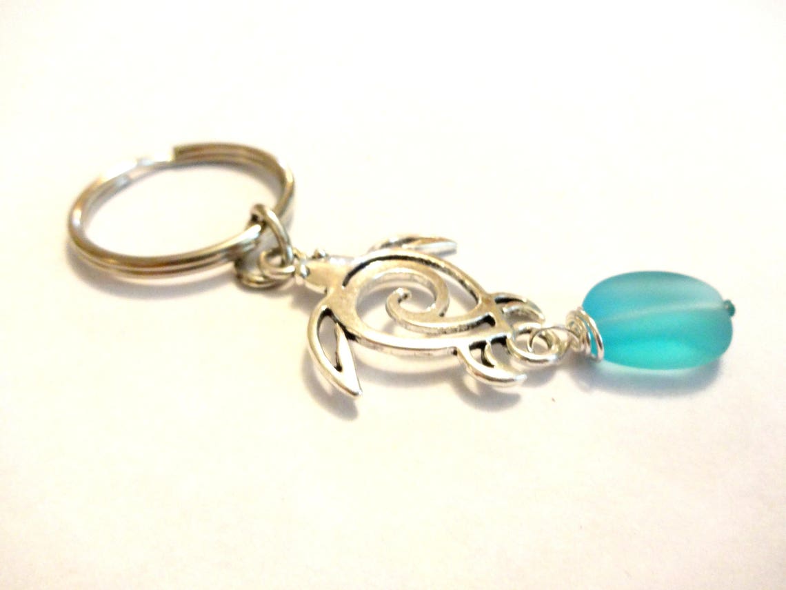 Sea Turtle Keychain Turtle Key Chain Beach Keychain Turtle | Etsy