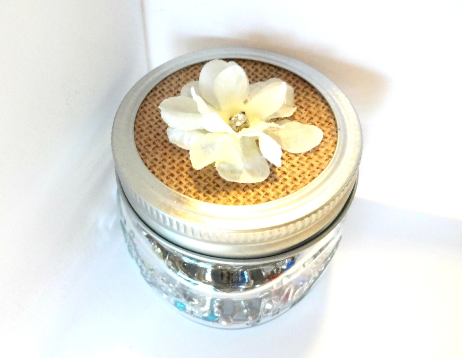 Rustic Burlap Wedding Favor Decorative Burlap Mason Jar - Etsy