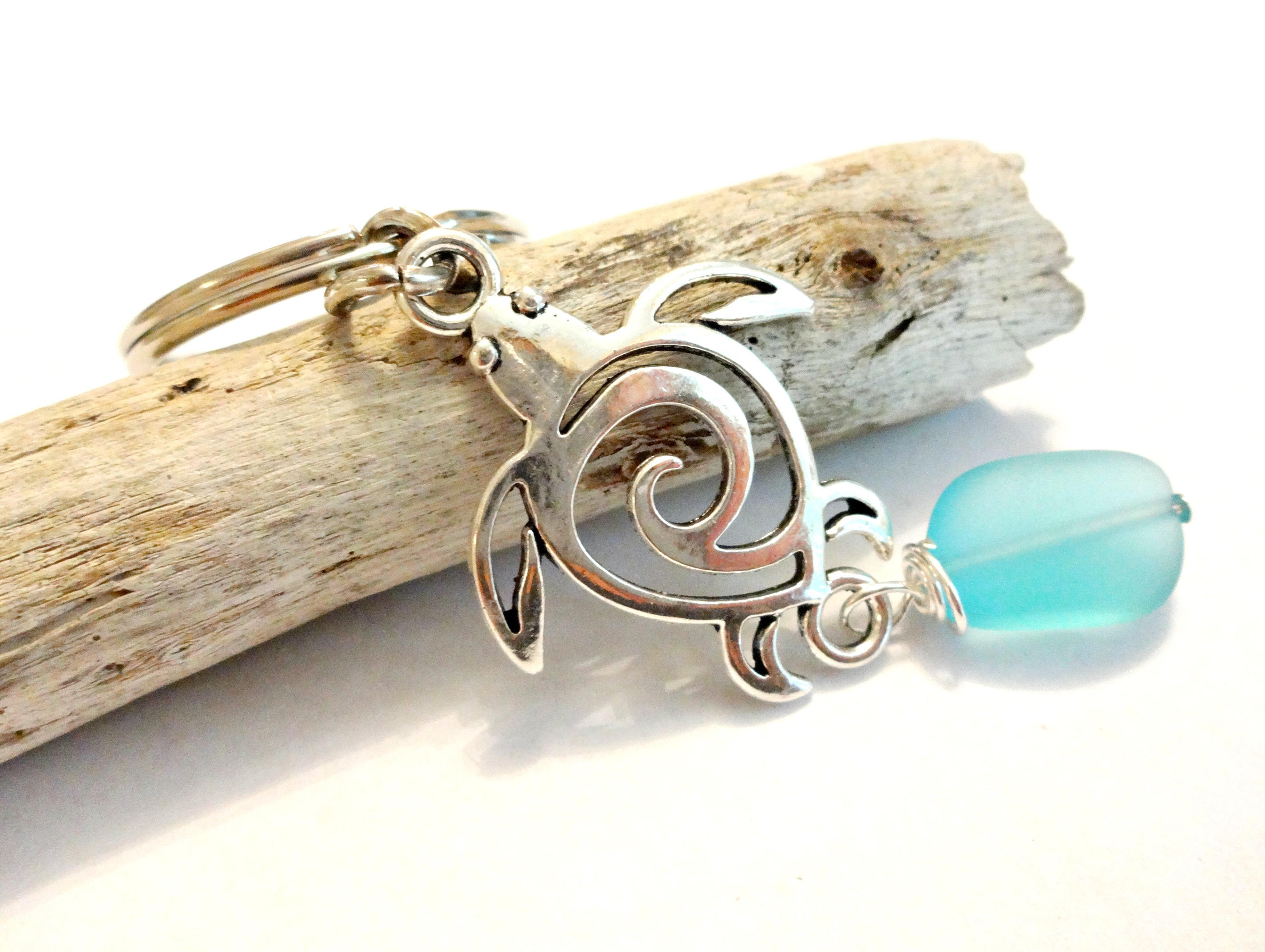 Sea Turtle Keychain Turtle Key Chain Beach Keychain Turtle | Etsy