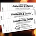 Custom Raffle Tickets, Full Design Included, Gala Ticket Printing ...