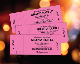 Numbered Event Ticket - Etsy