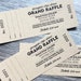 Custom Raffle Tickets, Full Design Included, Gala Ticket Printing ...