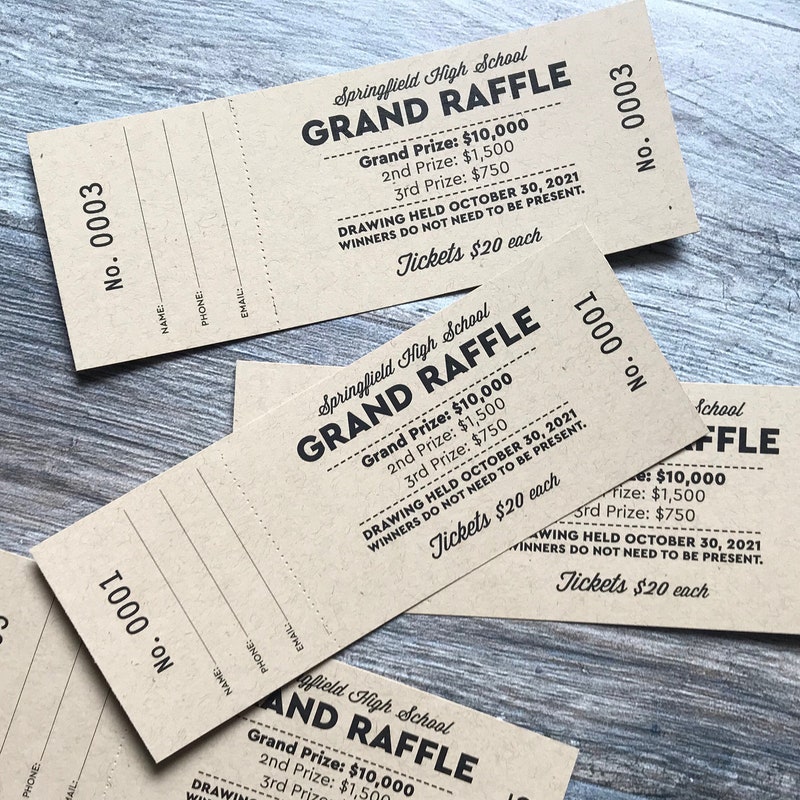 Raffle Tickets - Etsy