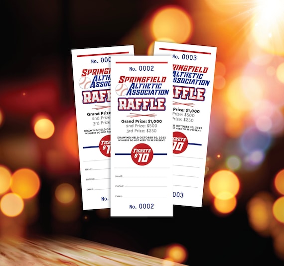 Custom Raffle Tickets Full Design Included Gala Ticket - Etsy