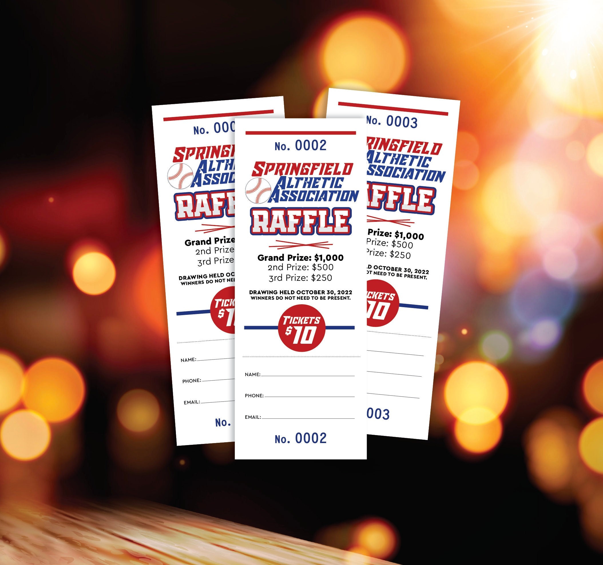 Custom Raffle Tickets Full Design Included Gala Ticket - Etsy