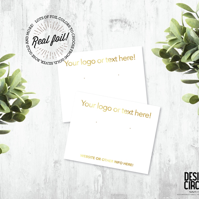 Custom Earring Cards - Etsy