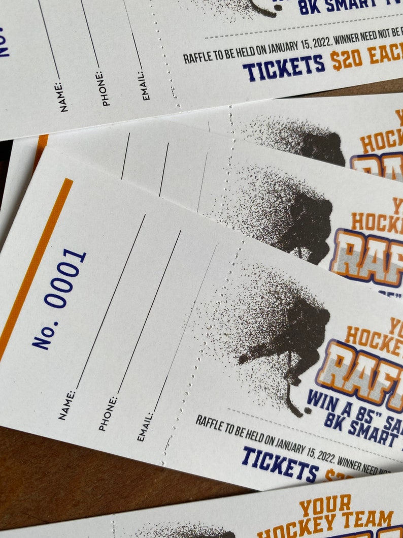 Custom Raffle Tickets Full Design Included Gala Ticket - Etsy