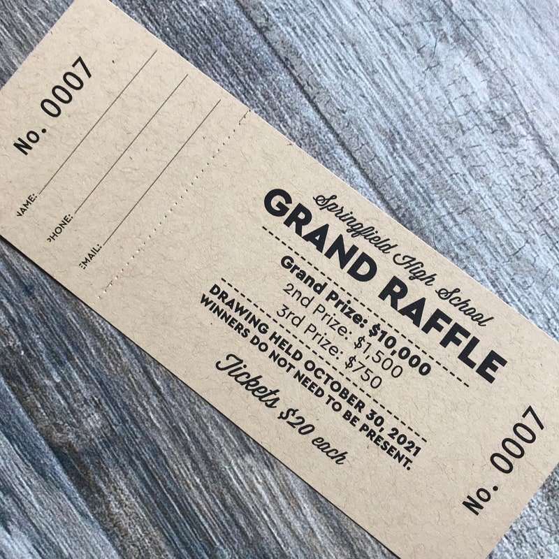 Raffle Tickets - Etsy