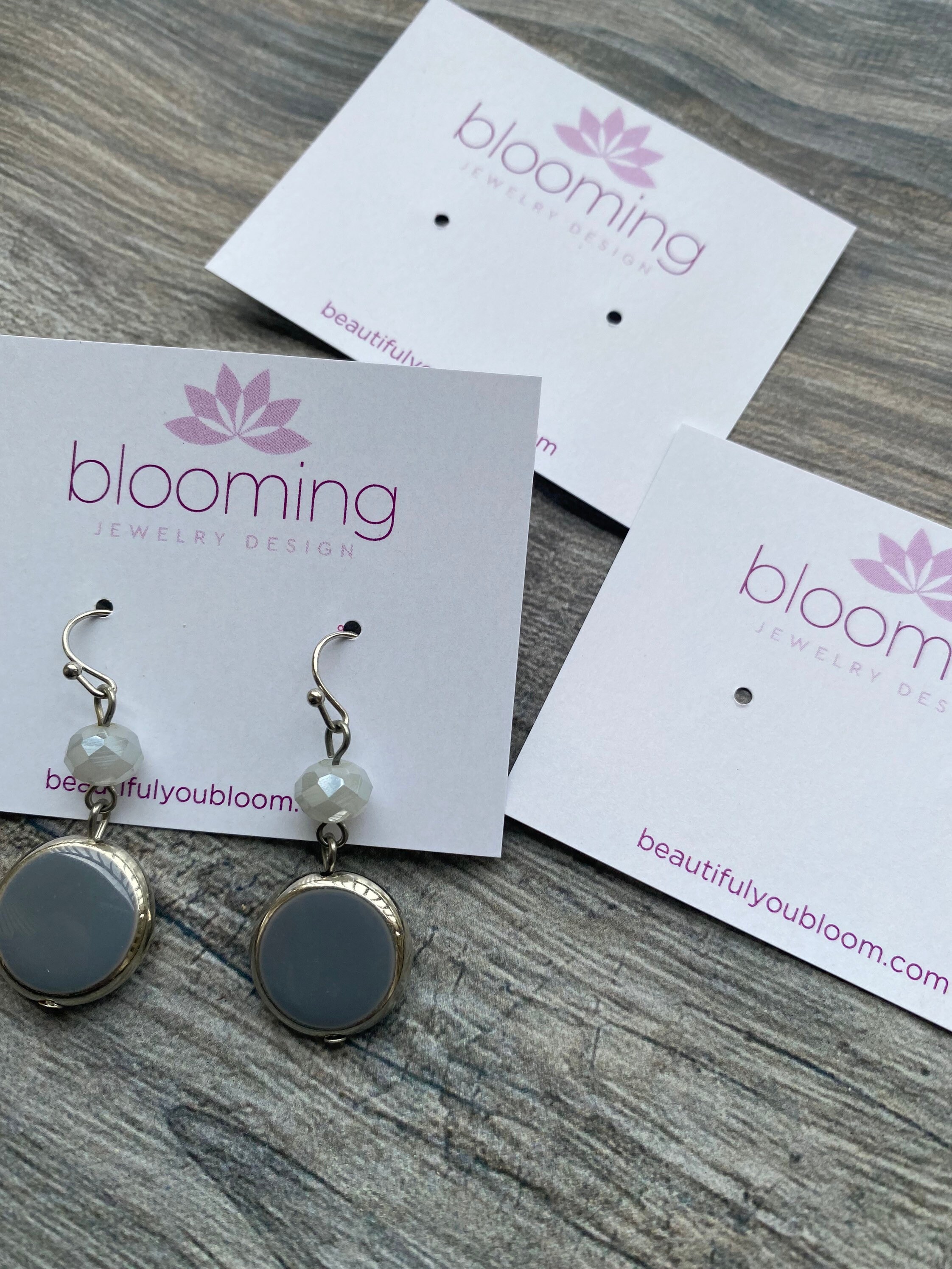 Logo Earring Cards, Custom Jewelry Card Mini Stud Earring Backers, Post ...