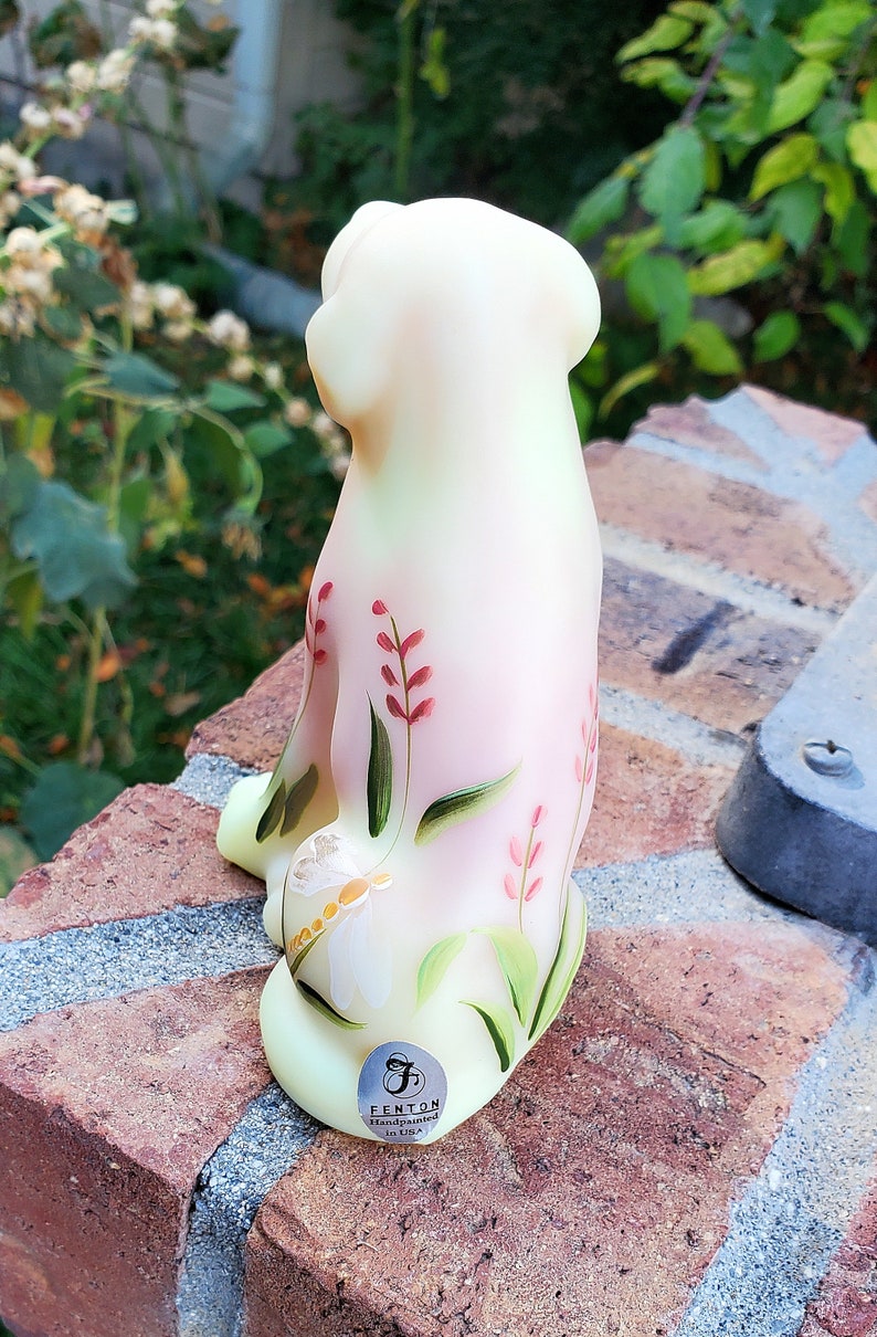 FENTON Glass Dog Lab Burmese Limited Edition Signed and - Etsy