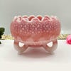 Fenton Candle Holders Petal Pink Opalescent Tulip Top Large Pair ...