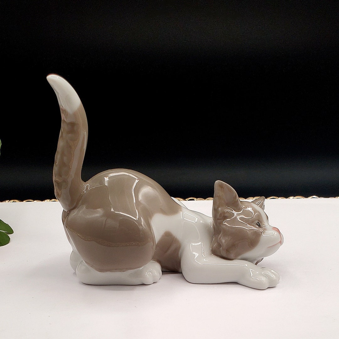 LLADRO Surprise Kitty Ready to Pounce in Box With Mint Condition Fine ...