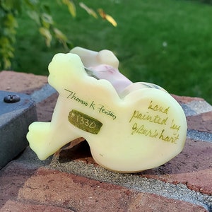 FENTON Glass Dog Lab Burmese Limited Edition Signed and Numbered 1330 ...