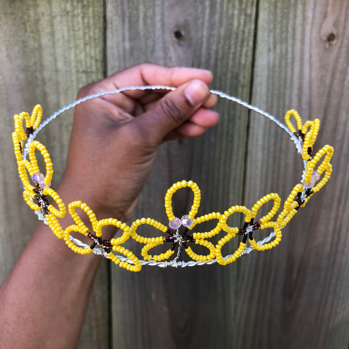 Sunflower Crown Sunflower Tiara Wedding Hair Accessories - Etsy