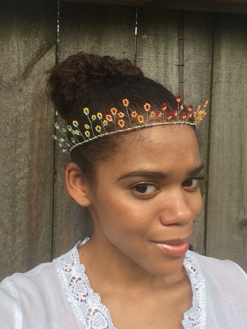 Rainbow Tiara Wire Fairy Crown Rainbow Wedding Crown Bridal - Etsy